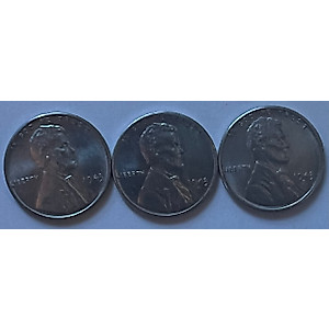 1943 PDS Lincoln Wheat Steel (WWII Era) Cent Penny Seller MS-63