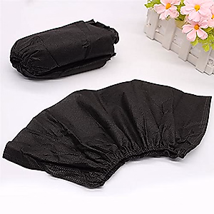 SMAIGE Shoe Covers Disposable - 100 Pack (50 Pairs) Disposable Shoe & Boot Covers Non-Slip Dust-proof Shoe Booties,One Size Fits Most (Black)