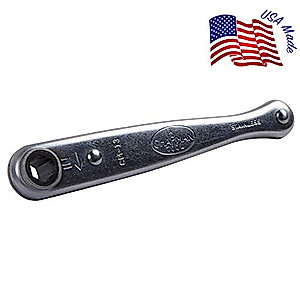 Chapman MFG CM-13 Mini Ratchet, 1/4" Drive, USA Made Stainless Steel Ratchet with 20 Tooth Gear & 18 Degree Working Arc