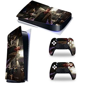 Go Around Zombie-PS5 Skin for Playstation 5 Disc Edition with Console and Controller Full Set (only fit with Ps5 Disc Version)