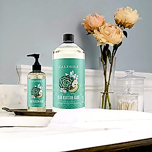 Caldrea Hand Soap Refill, Aloe Vera Gel, Olive Oil And Essential Oils To Cleanse And Condition, Pear Blossom Agave Scent, 32 Oz