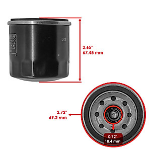 Caltric Oil Filter Compatible with Triumph Speedmaster 790 Speed 675-R Triple R 675 885 Daytona 675R 675