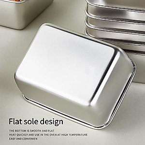 GIUOIDUO 10PC-LStainless Steel fresh- keeping container with cover refrigerator refrigerating container packing box garnish box outdoor picnic boxFood Storage