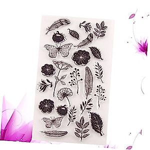 SEWACC Transparent Stamps Scrapbooking Stamps Clear Stamps Silicone Stamps Seal Account Lip Gloss