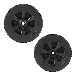 YIHAM 7 Inch Grill Wheels Replacement 70-05-104 for Dyna Glo DGF510SBP DGB515SDP DGF493BNP DGH474CRP DGH450CRP DGH450CRP-D DGH450CRP-D DGB494SPB Black Plastic Wheel Kit 2 PCS