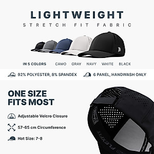 Branded Bills California Vintage PVC Black Curved Performance, Lightweight, Comfortable Baseball Cap