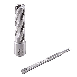 ACTOOL 5/8" Diameter × 2" Depth of Cut HSS ANNULAR Cutter with 3/4'' Weldon Shank