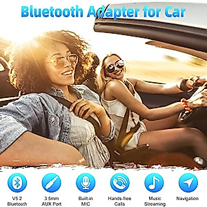 Lavales B06T4 Bluetooth 5.2 Receiver adpter Dual Link Low Latency/HD Audio, Aux Bluetooth Audio Receiver Adapter for Car,Home Stereo,Wired Speaker