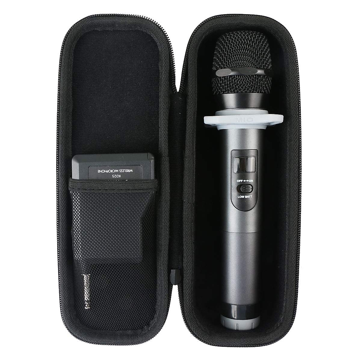 khanka Hard Carrying Case Replacement for Fifine K025 Wireless Microphone, Case Only
