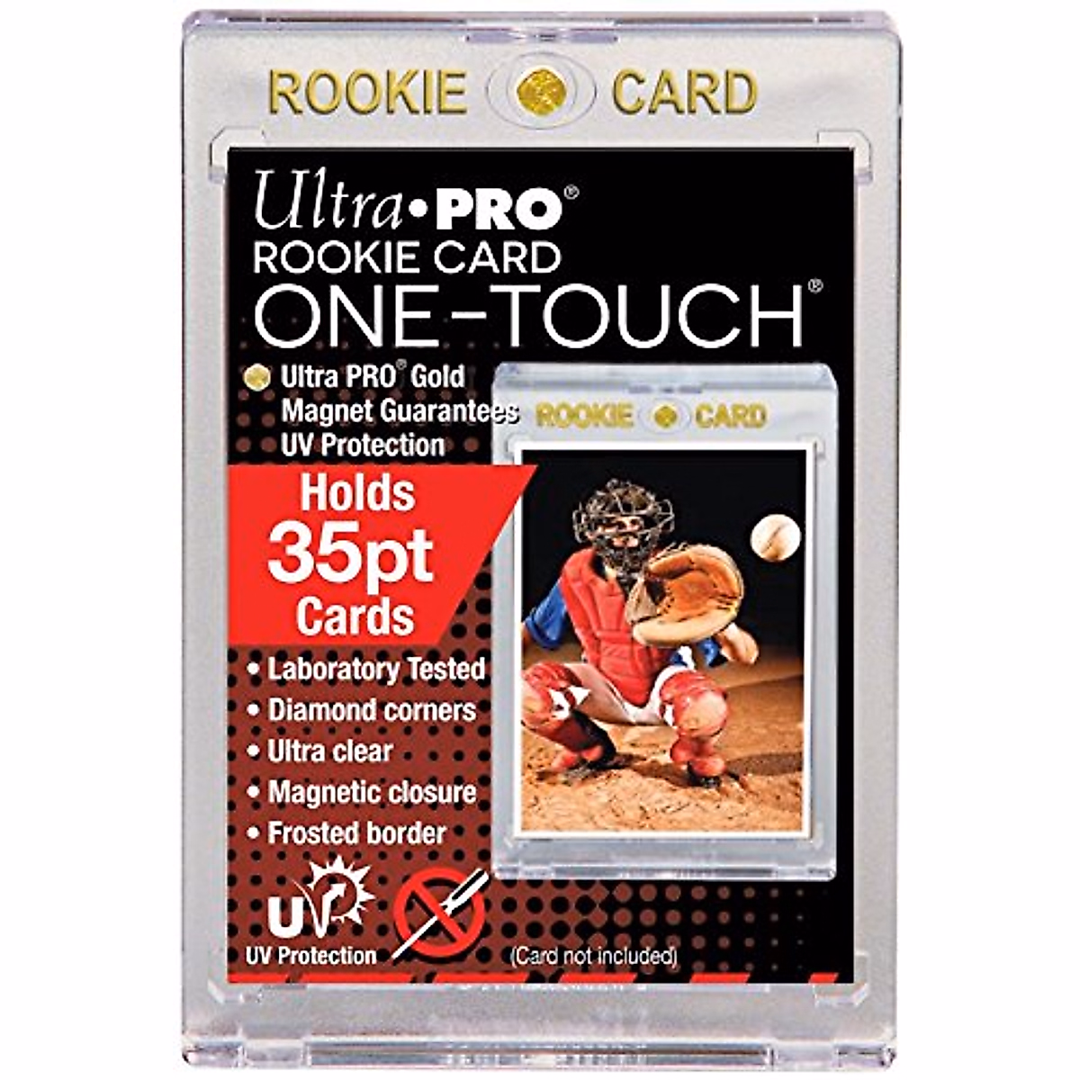 UltraPro One Touch Magnetic Rookie Card Holder for up to 35 Point Cards (Pack of 5)