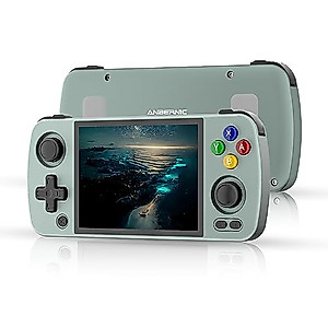 RG405M Retro Handheld Game Console 4 Inch IPS Touch Screen Android 12 CNC Aluminum Alloy Unisoc Tiger T618 Portable Video Player 128G 3172 Games Support OTA Update(DXR-RG405M-Grey)