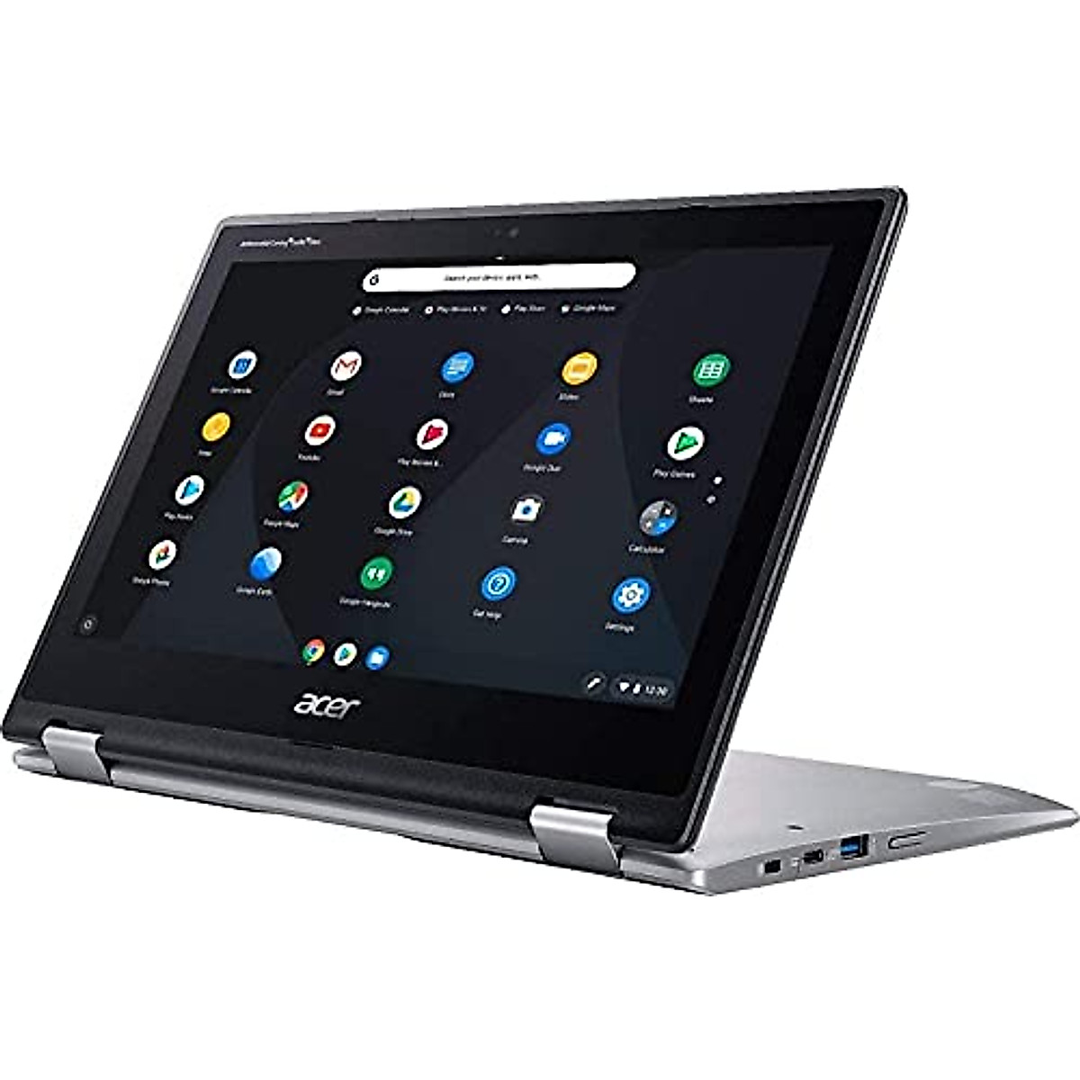 Acer 2021 Chromebook Spin 2-in-1 Convertible Laptop Student Business use, 11.6" HD Touchscreen, Intel Celeron N3350, 4GB RAM, 32GB eMMC, Zoom Meeting, Chrome OS w/GM 128GB SD Card