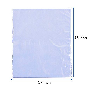 LazyMe Extra Large Jumbo Shrink Wrap Bags Cellophane Bags for Easter Baskets - 37 x 45 Inch Premium Quality Bags (5 pcs)