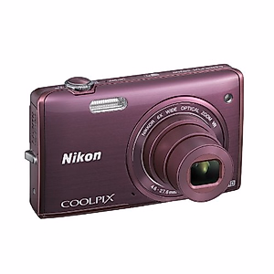 Nikon COOLPIX S5200 Wi-Fi CMOS Digital Camera with 6x Zoom Lens (Plum) (OLD MODEL)