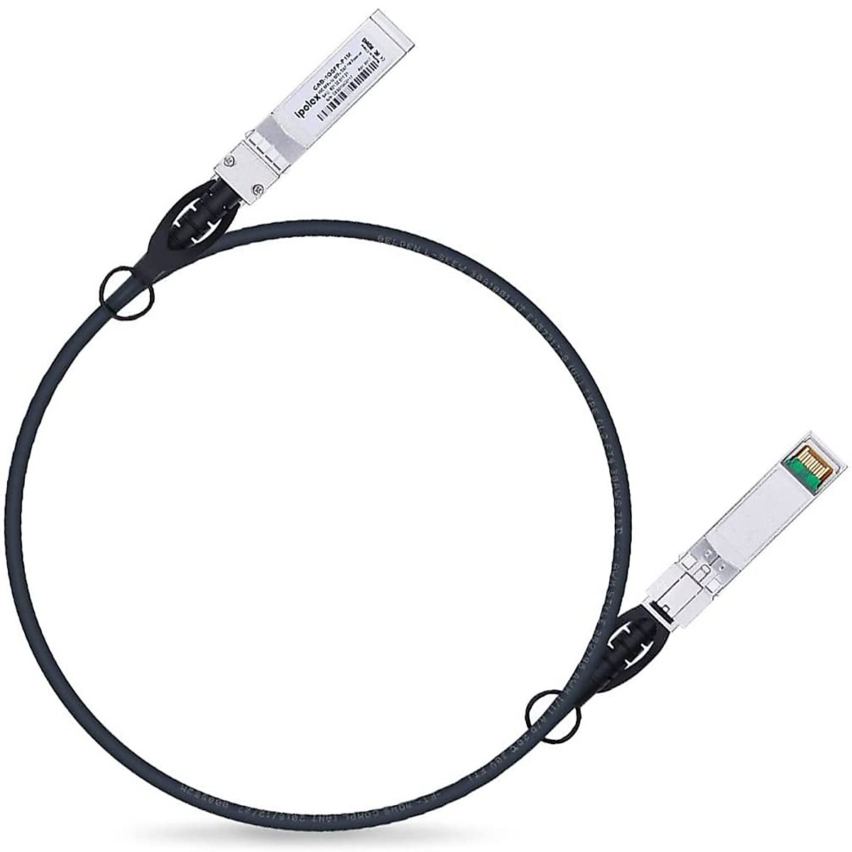 1.25G SFP Twinax Cable, Gigabit Direct Attach Copper(DAC) Passive Cable, 1m (3.28ft), for Cisco SFP-H1GB-CU1M, Ubiquiti, Fortinet, Netgear, D-Link, Supermicro, and More