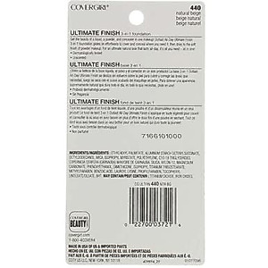 CoverGirl Ultimate Finish Liquid Powder MakeUp, Natural Beige 440 - Pack of 2