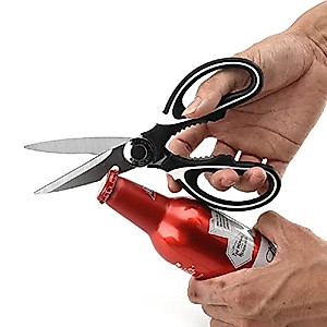 Kitchen Shears 2 Pack, Premium Heavy Duty Shears, Multi Purpose Strong Stainless Steel Kitchen Utility Scissors with Cover for Poultry, Fish, Meat, Vegetables Herbs, Bones