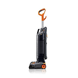 Hoover Commercial HushTone Upright Vacuum Cleaner, 15 inches with Intellibelt, For Carpet and Hard Floors, CH54115, Gray
