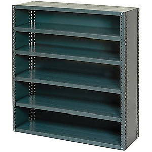 Global Industrial Closed Steel Shelf With 6 Shelves, 36"Wx12"Dx39"H