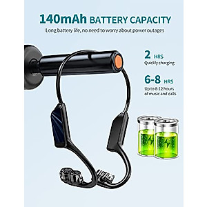 Bone Conduction Headphones, 𝟮𝟬𝟮𝟯 𝙐𝙥𝙜𝙧𝙖𝙙𝙚𝙙 Dual Speaker Open Ear Headphones Bluetooth 5.3, Sweatproof Sports Wireless Earphones with Mic for Running, Cycling, Hiking, Driving and Fitness