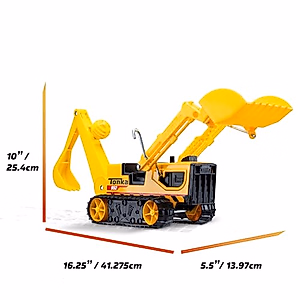 Tonka Steel Classics Trencher - Made with Steel & Sturdy Plastic, Yellow Toy Construction Truck, Boys and Girls, Kids, Toddlers, Ages 3+