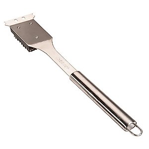 Cuisinart CCB-5014 BBQ Grill Cleaning Brush and Scraper, 16.5", Stainless Steel, 16. 5"