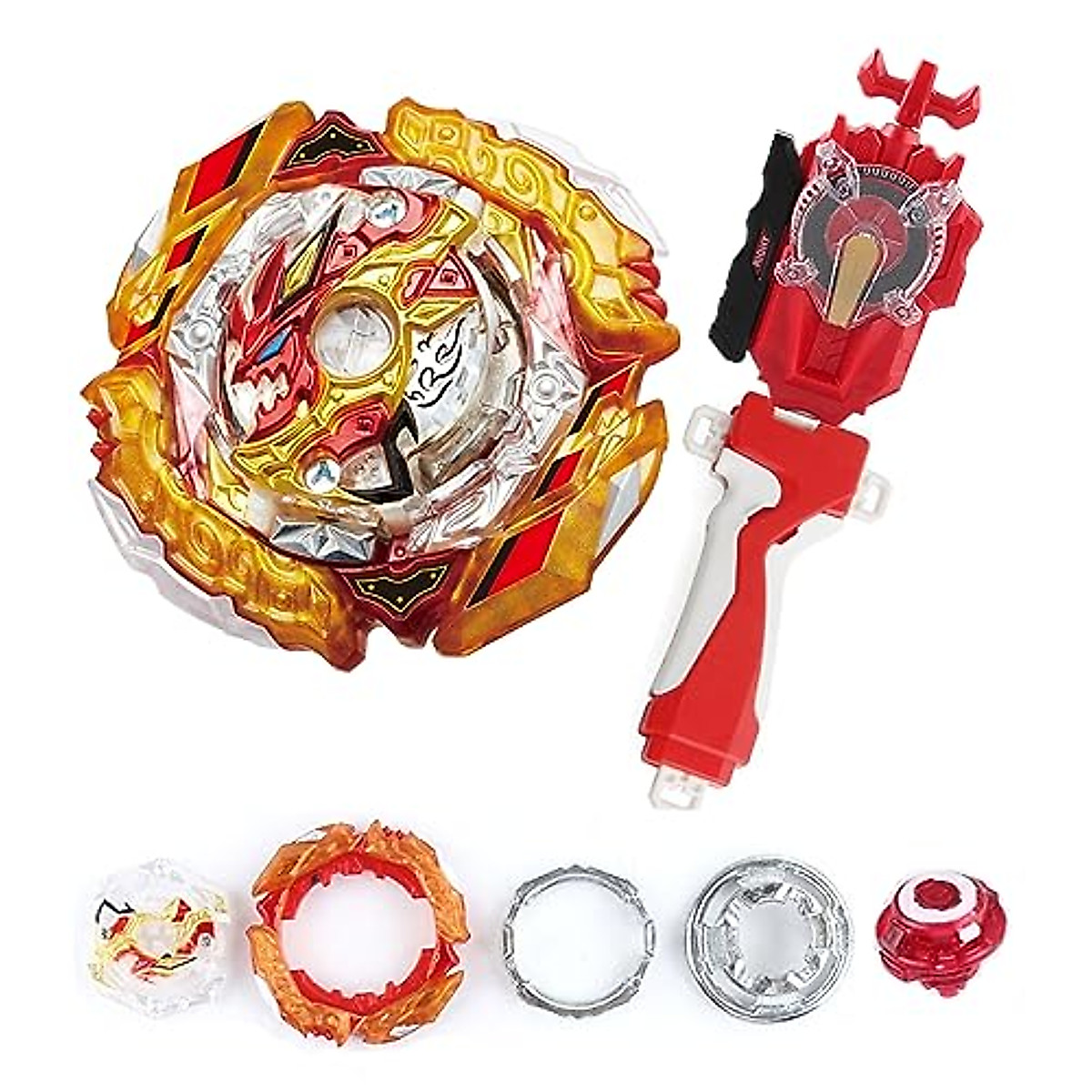 B-205 Burst Spriggan +1 Piece Sparking Launcher bey Battling Burst Gyros Tops Set Burst quadrive BayBlades pro Series for Boys Kids Birthday Party Idea Gift