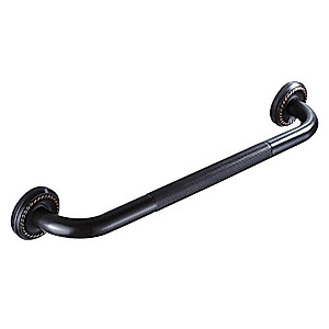 700Brass 12-Inch Grab Bar Featuring Anti-Slip Handrail, Solid Brass, Oil Rubbed Bronze, Heavy-Duty Construction Armrest, Bathroom Bathtube Shower Safety Rail