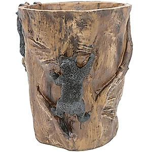 Climbing Black Bears Waste Basket