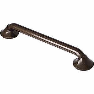 Moen YG2812ORB Bathroom Safety 12-Inch Stainless Steel Transitional Bathroom Grab Bar, Oil-Rubbed Bronze