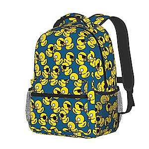 Laptop Backpack ，Sunglasses Rubber Duck Travel Backpacks For Men Women Sport Backpack Casual Durable Large Daypack For School Business Work Outdoor
