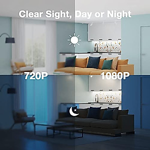 ARENTI Indoor Home Security WiFi Camera Baby Monitor IP Camera Pet Camera for Dogs/Cats with App 1080P FHD, Night Vision, 2-Way Audio, Motion Detection Alerts, Alexa Compatible