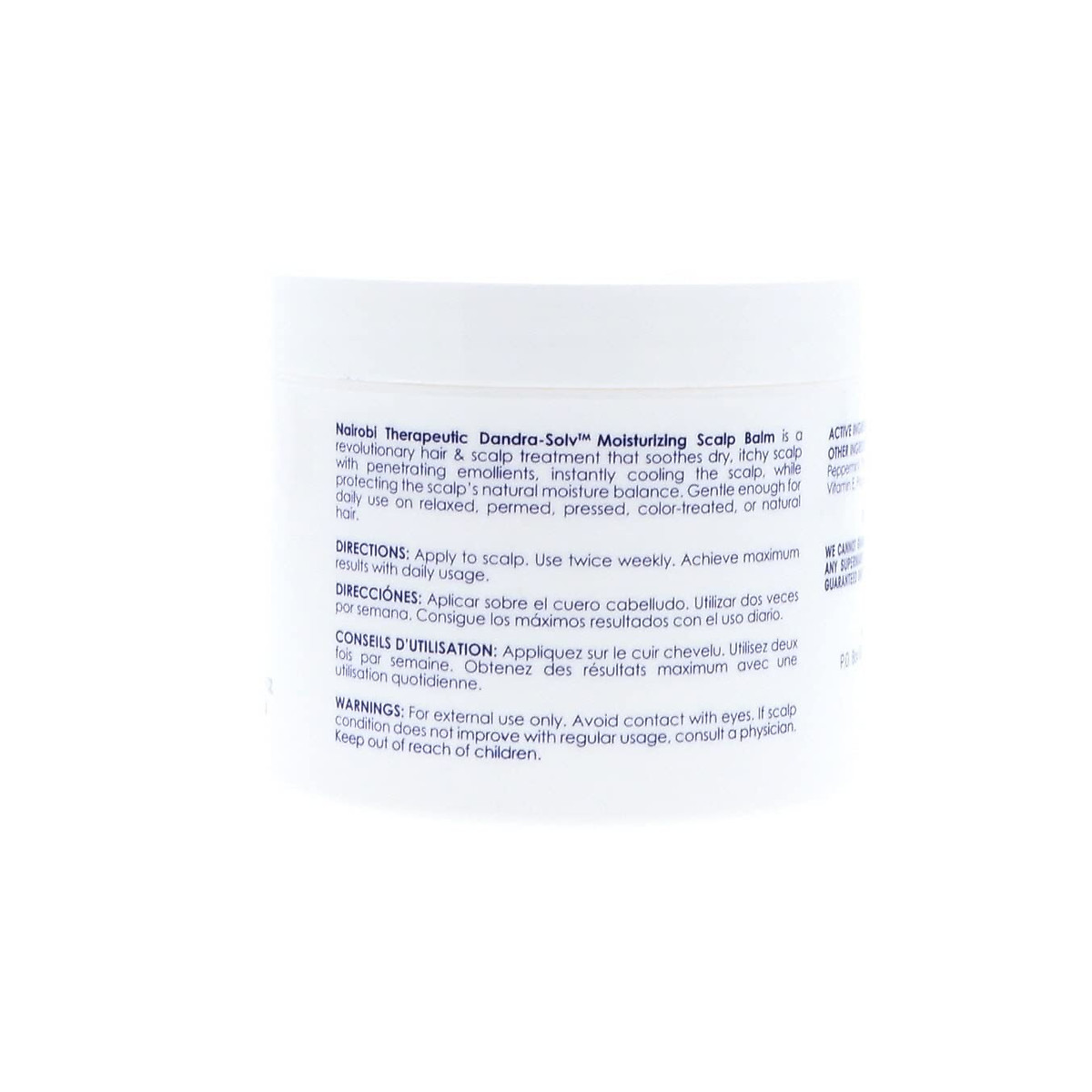 Nairobi Therapeutic Dandra-Solve Moisturizing Scalp Balm Unisex, 4 Ounce