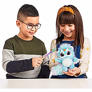 Magic Mixies Magical Misting Cauldron with Interactive 8 inch Blue Plush Toy and 50+ Sounds and Reactions, Multicolor
