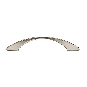 Richelieu Hardware BP391371195 Clignancourt Collection 3 3/4-inch (96 mm) Center-to-Center Brushed Nickel Traditional Cabinet and Drawer Pull Handle for Kitchen, Bathroom, and Furniture