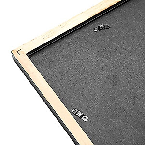 skyDrama Solid Wood 20x24 Picture Frame Black, Display 16x20 Photo without Mat or 20x24 Poster with Mat, Light Weight High Transparent Wooden 20by24 Frame for Wall - 20"x24"/Black/1Pack