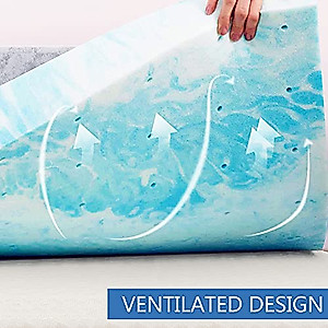 Mattress Topper, 3 Inch Gel Memory Foam Mattress Topper for Full Size Bed