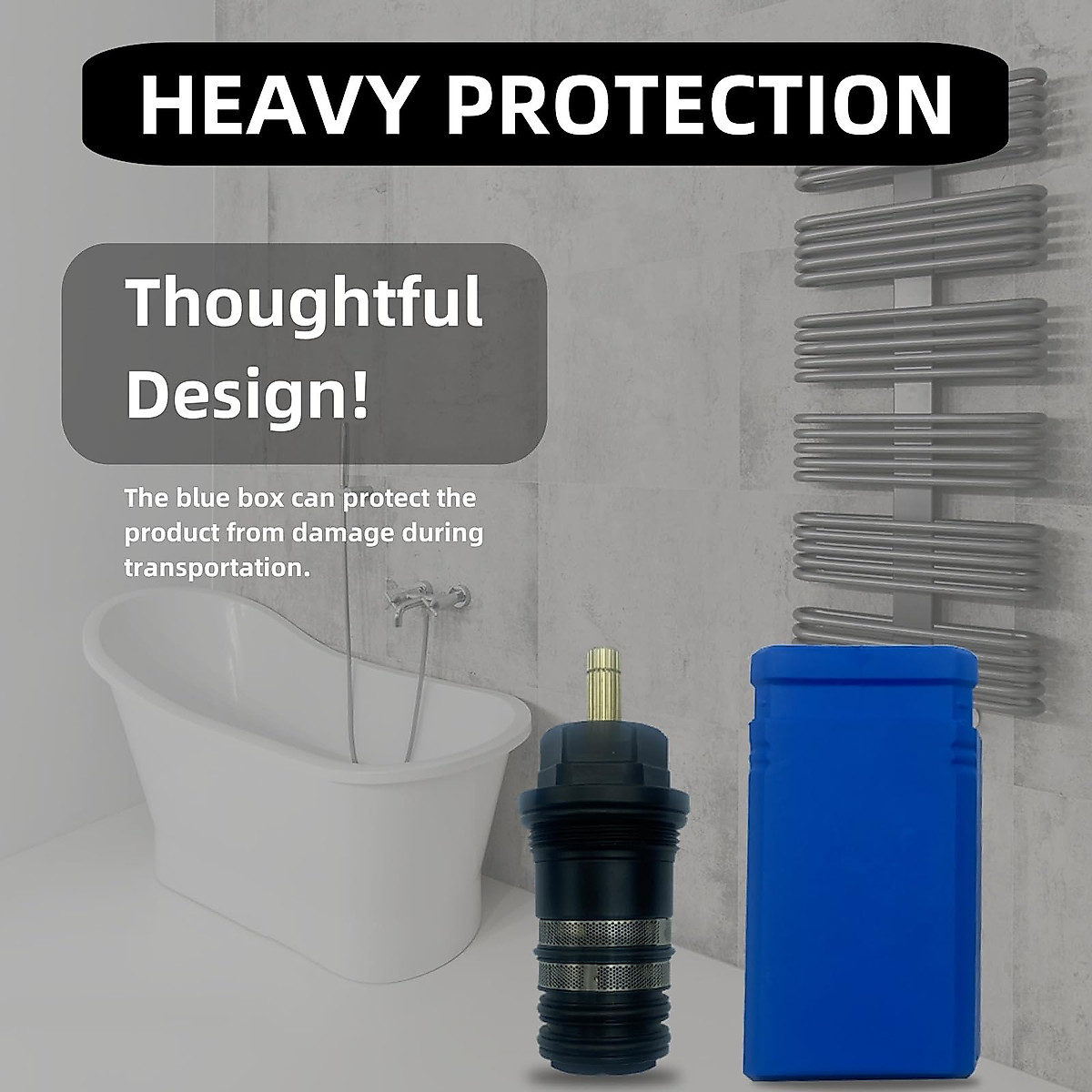 94282000 3/4-Inch Brass Thermostatic Cartridge Valve Spare Parts, Fit for Spare Parts and Accessories For 2- and 3-Hole Thermostatic Bathtub Fillers and Showers，Compatible With Hansgrohe Showers