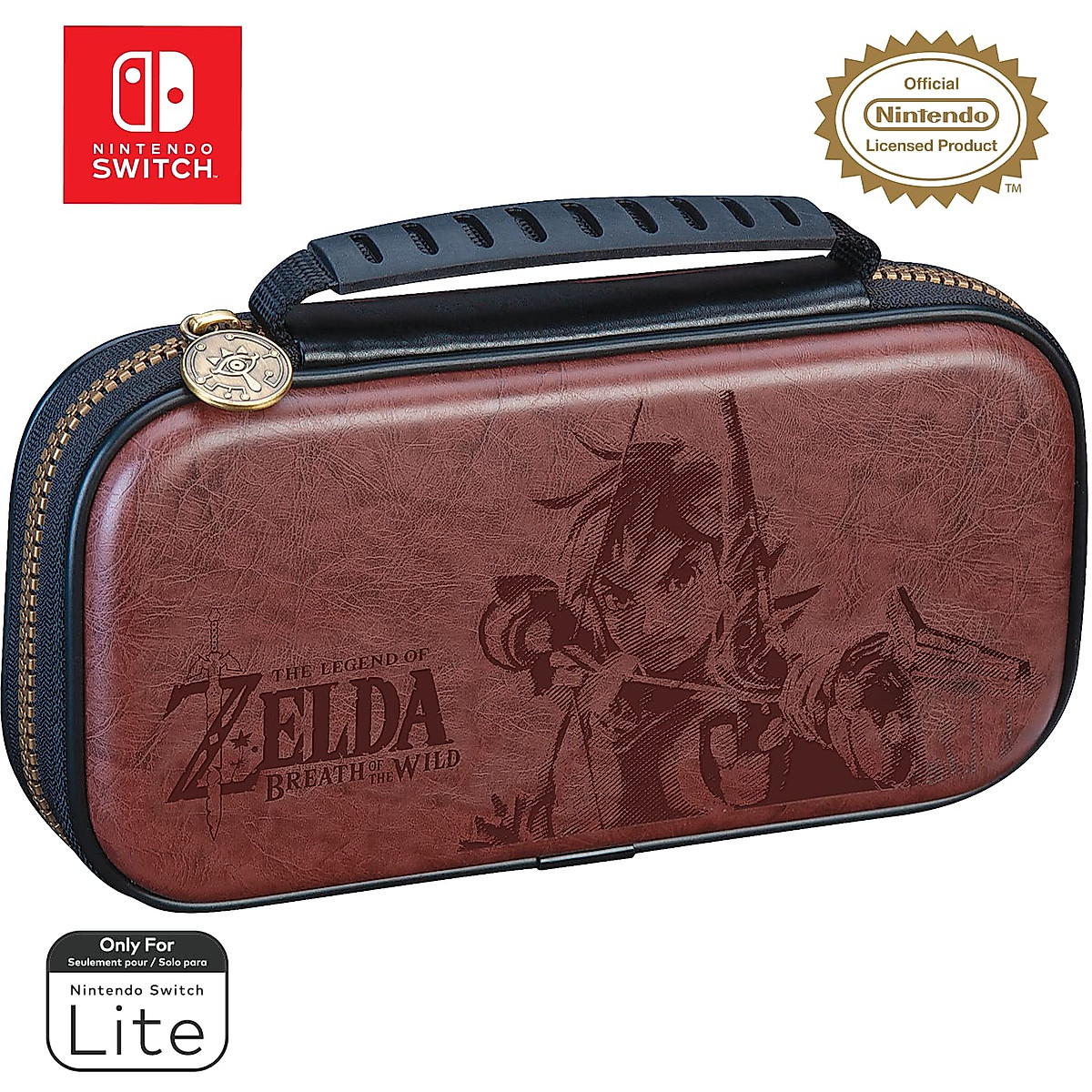 Cokem International Ltd. Nintendo Switch Lite Game Traveler Deluxe Travel Case - The Legend of Zelda, Brown - Nintendo Switch