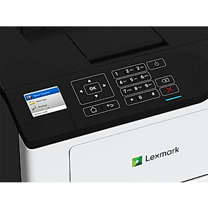 Lexmark MS521dn Monochrome Laser Printer for Office, Two-Sided Duplex Printing, Print Speed 46 ppm, 2.4 inch LCD Display, 1200 DPI, Black/Grey (36S0300)