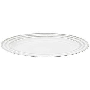 Kate Spade New York Charlotte Street 16" Oval Platter, 3.35 LB, Taupe/Grey