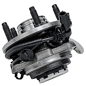 Detroit Axle - 4WD Front Wheel Bearing Hub for 1998-2000 Ford Ranger Mazda B4000 [w/ 4-Wheel ABS], Replacement 1999 Ranger B4000 Wheel Bearing and Hub Assembly