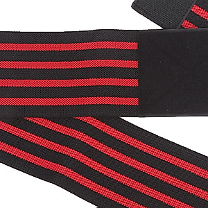 Astibym Sports Elbow Brace Sports Bandage Strap Elastic Elbow Wrap Elbow Support Wrap for Golf Tennis Weight Lifting(Black and red stripes)