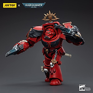 Joytoy 1/18 Action Figure Warhammer 40k Mecha 5.3in High Model Toy Blood Angels Assault Terminators Brother Tyborel