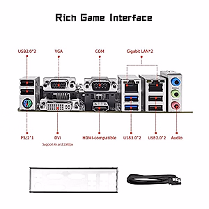 SHANGZHAOYUAN H97M PRO Motherboard LGA 1150 Motherboard (Micro ATX, 4*DDR3 Slots, SATA 3.0, USB 3.0, NVME M.2, PCIe 3.0) Support 4th 5th gen Intel Core i3 i5 i7/Pentium/Xeon Processor