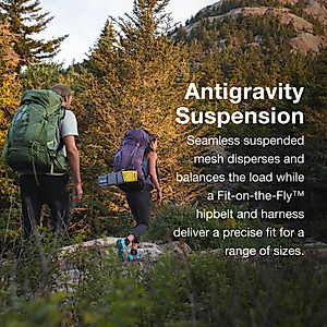 Osprey Aura AG 50 Women's Backpacking Backpack, Enchantment Purple, Medium/Large