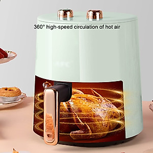 Home Air Fryer Large Capacity Oven Smart Oil-Free Electric Fryer Multifunctional Fully Automatic Fryer Kitchen Appliances (Green 24.5 * 30 * 30.5cm) (Green 24.5 * 30 * 30.5cm) (Pink 24.5*30*30.5c