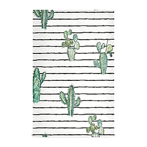 senya Kitchen Towels 4 Pack Kitchen Dish Towels Reusable Cleaning Cloths Vector Cactus Absorbent Tea Towels Machine Washable Hand Towels