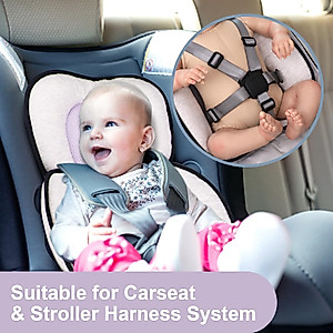 vocheer Toddler Stroller Cushion, Infant Car Seat Cushion Stroller Support Pillow for Newborn 0-12 Months