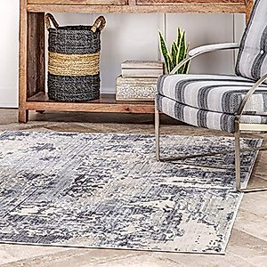 nuLOOM Levitan Abstact Area Rug, 3' x 5', Silver